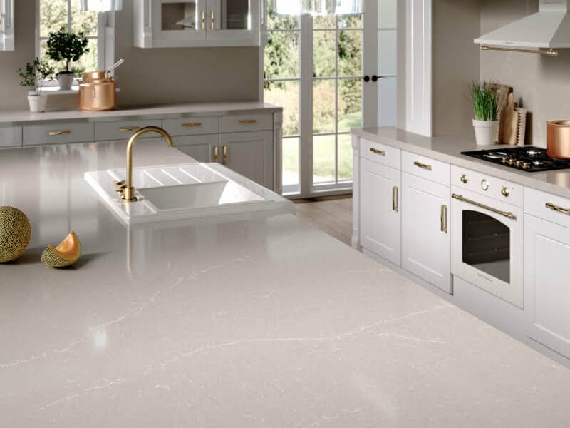 Silestone Desert Silver Quartz | Solid Stone Worktops Ltd